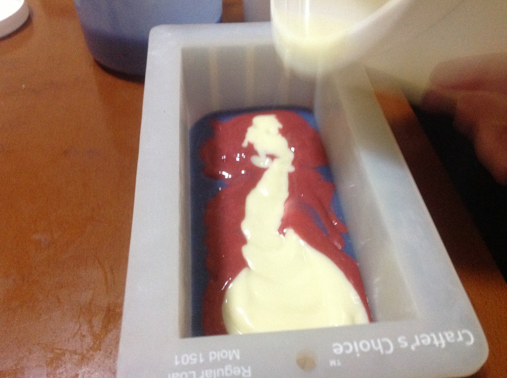 Red, White and Blue Swirl Soap — Adventures With The Sage