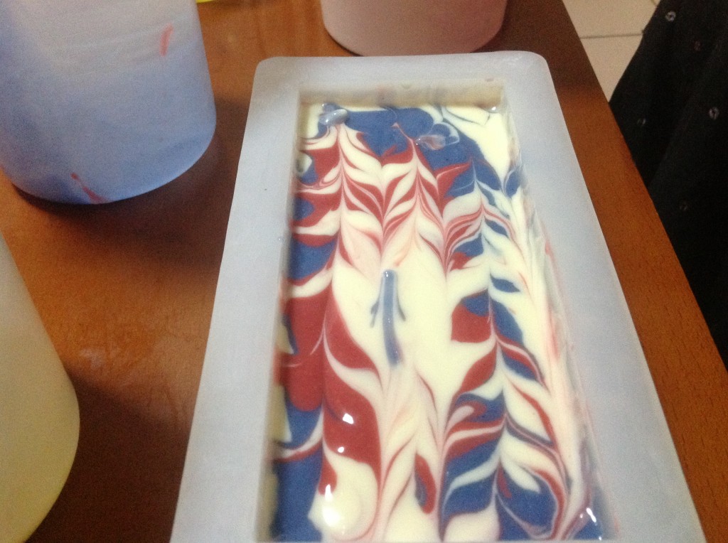 Red, White and Blue Swirl Soap — Adventures With The Sage